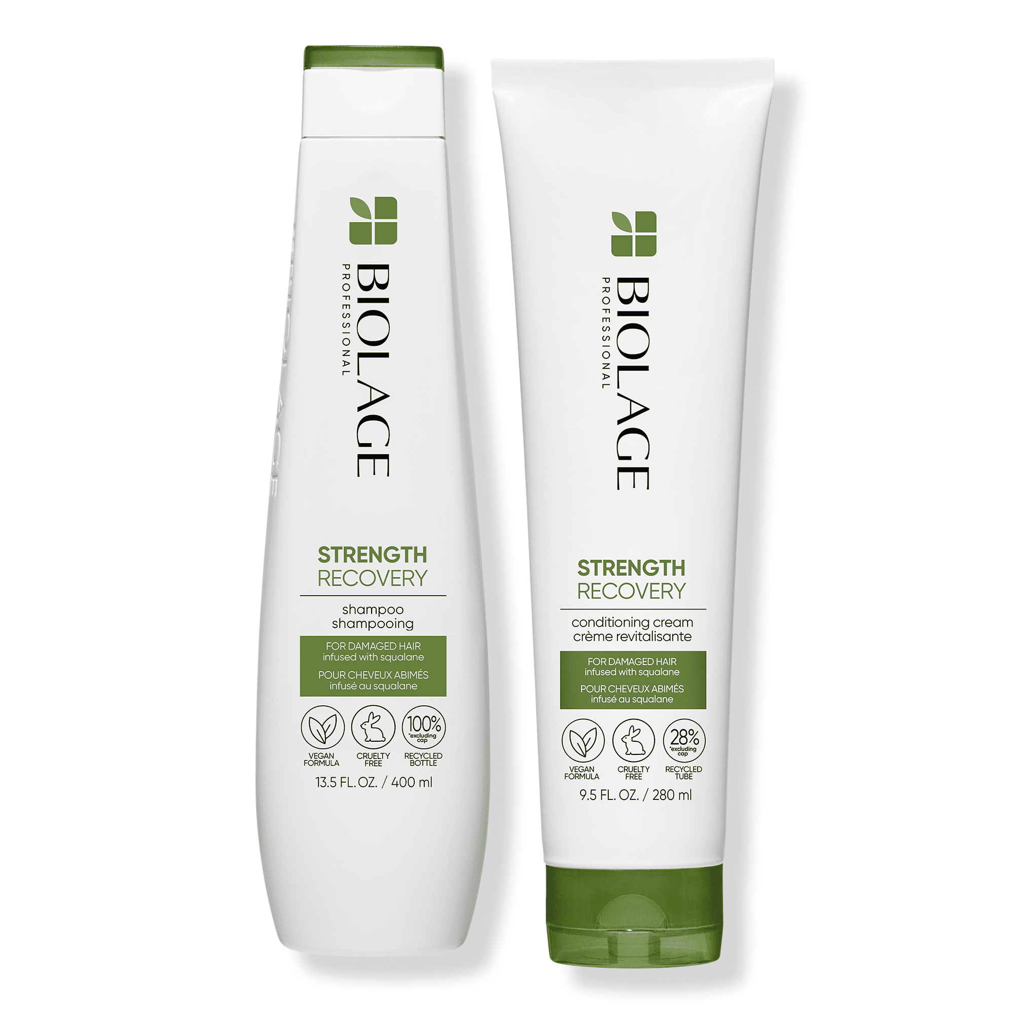 Biolage Hair Repairing Strength Recovery Shampoo 13.5 oz, Conditioner 9 ...