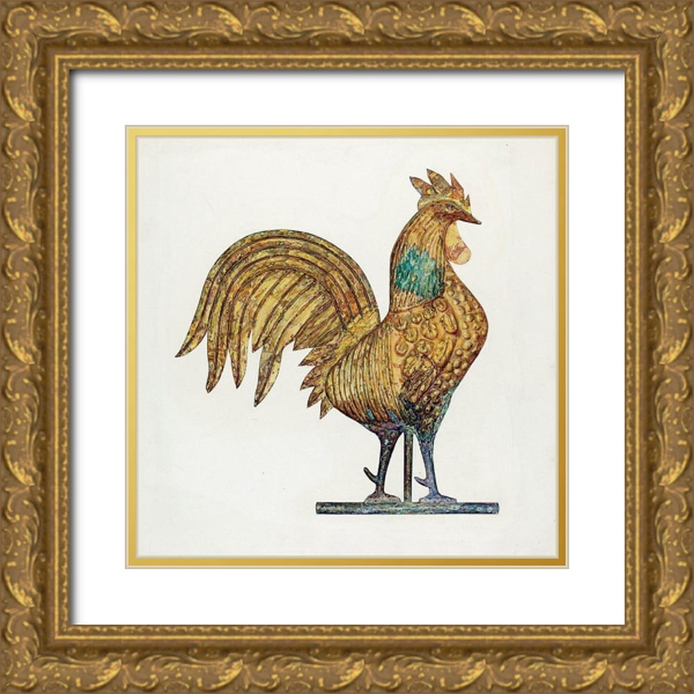 Bioldeau, Laura 15x15 Gold Ornate Wood Framed with Double Matting ...