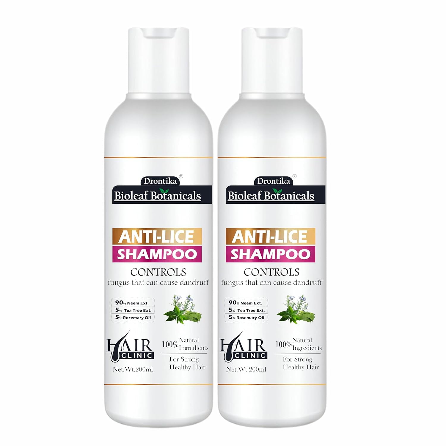 Bioleaf Botanicals 100 Natural AntiLice Nits Shampoo With Tea Tree Neem ...