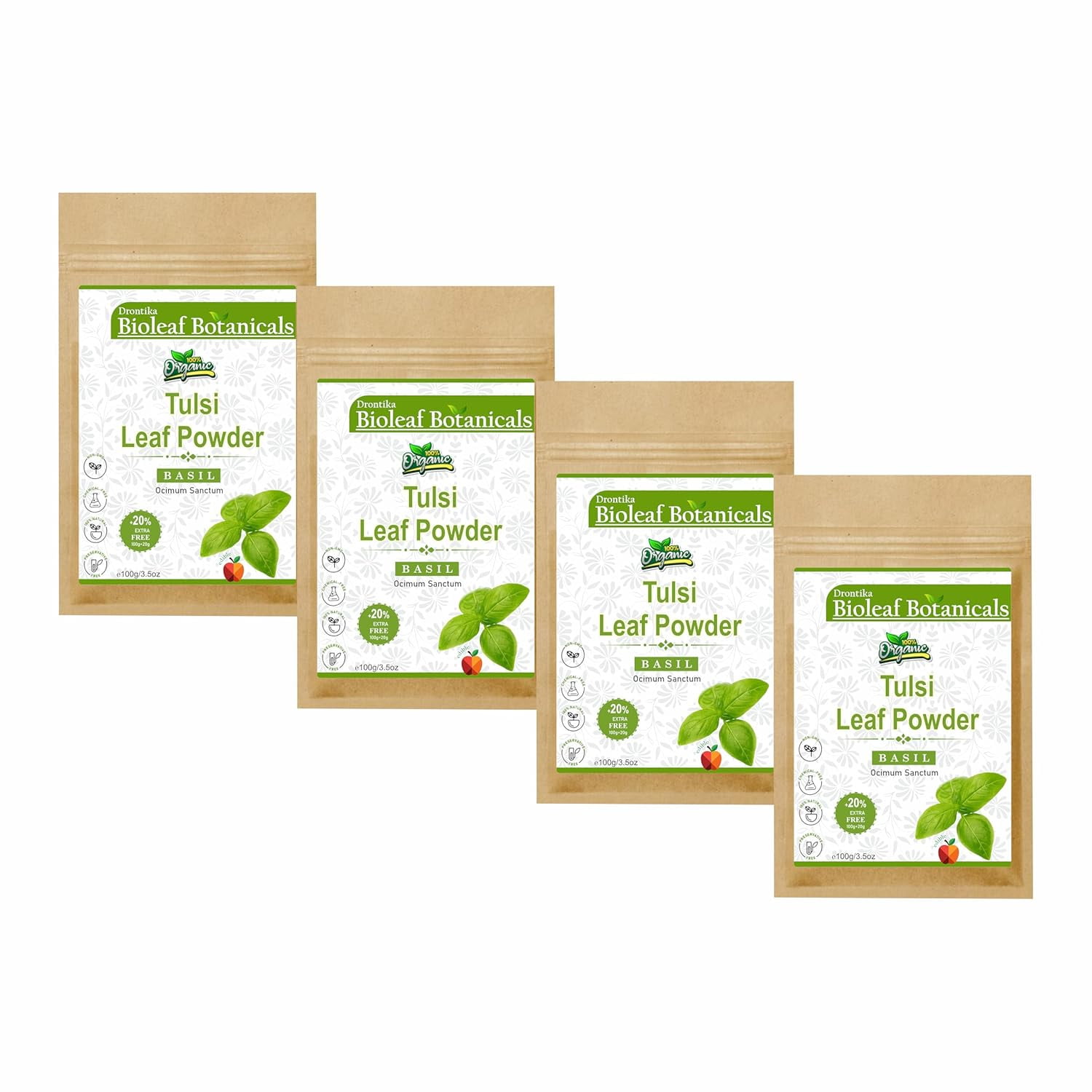 Bioleaf Botanicals Tulsi Powder Ocimum sanctum 100 Pure Natural For ...