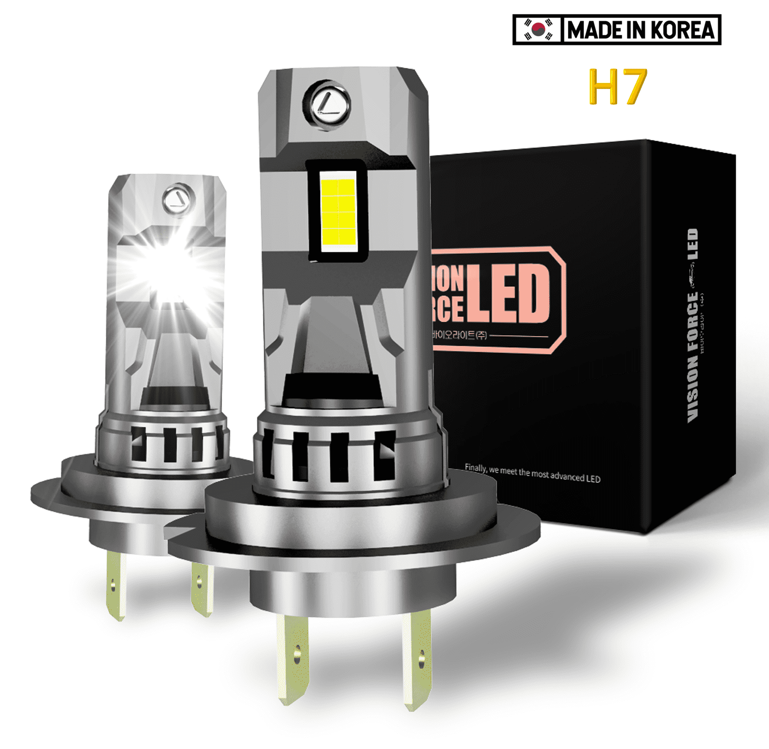 Biolight H7 LED Headlight Bulbs, 12,000LM 6000K Cool White 500% ...