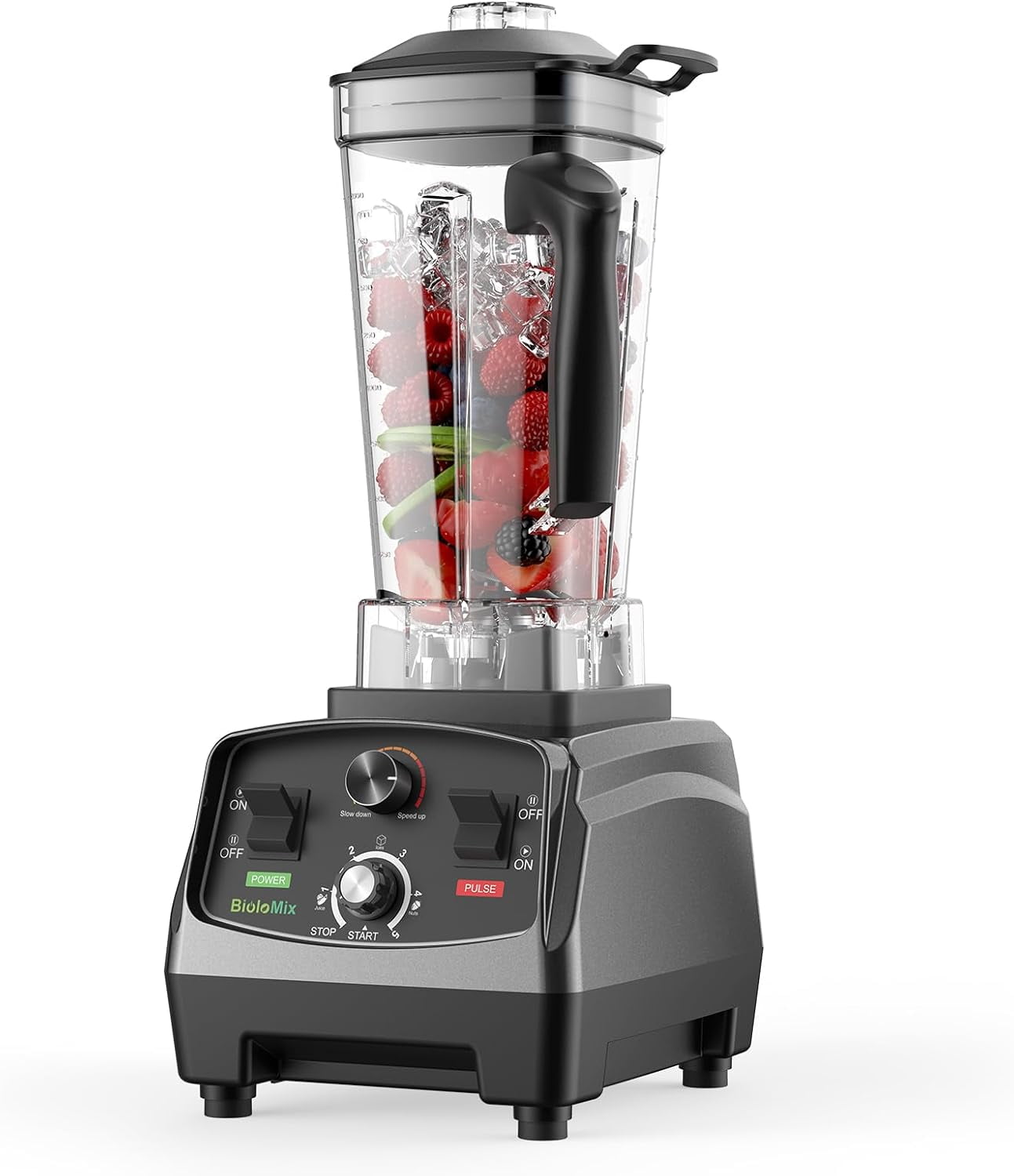 BioloMix Professional Countertop Blender, Blender for Kitchen Max 2200W High Power Home and ...
