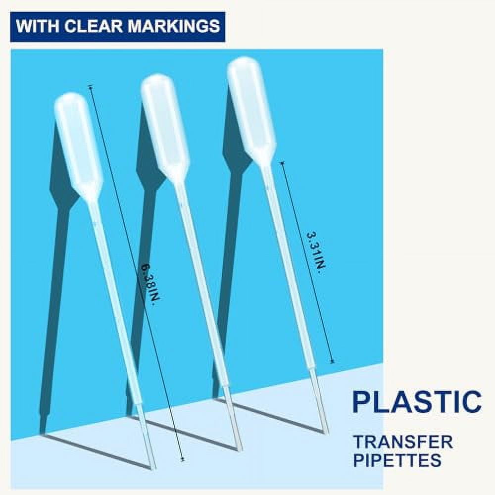 Biologix 500PCS 1ml Disposable Plastic Transfer Pipettes, Graduated ...