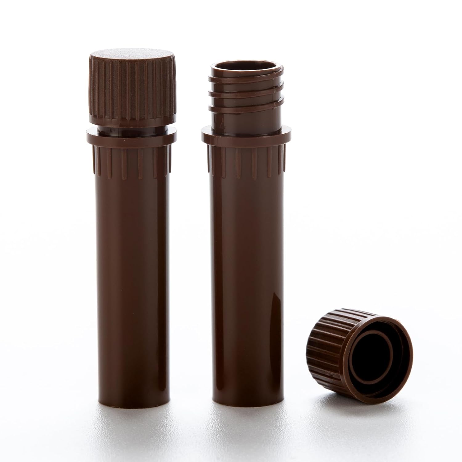 Biologix Cryovials with Caps, 0.5ML Cryogenic Vials, External, Brown ...