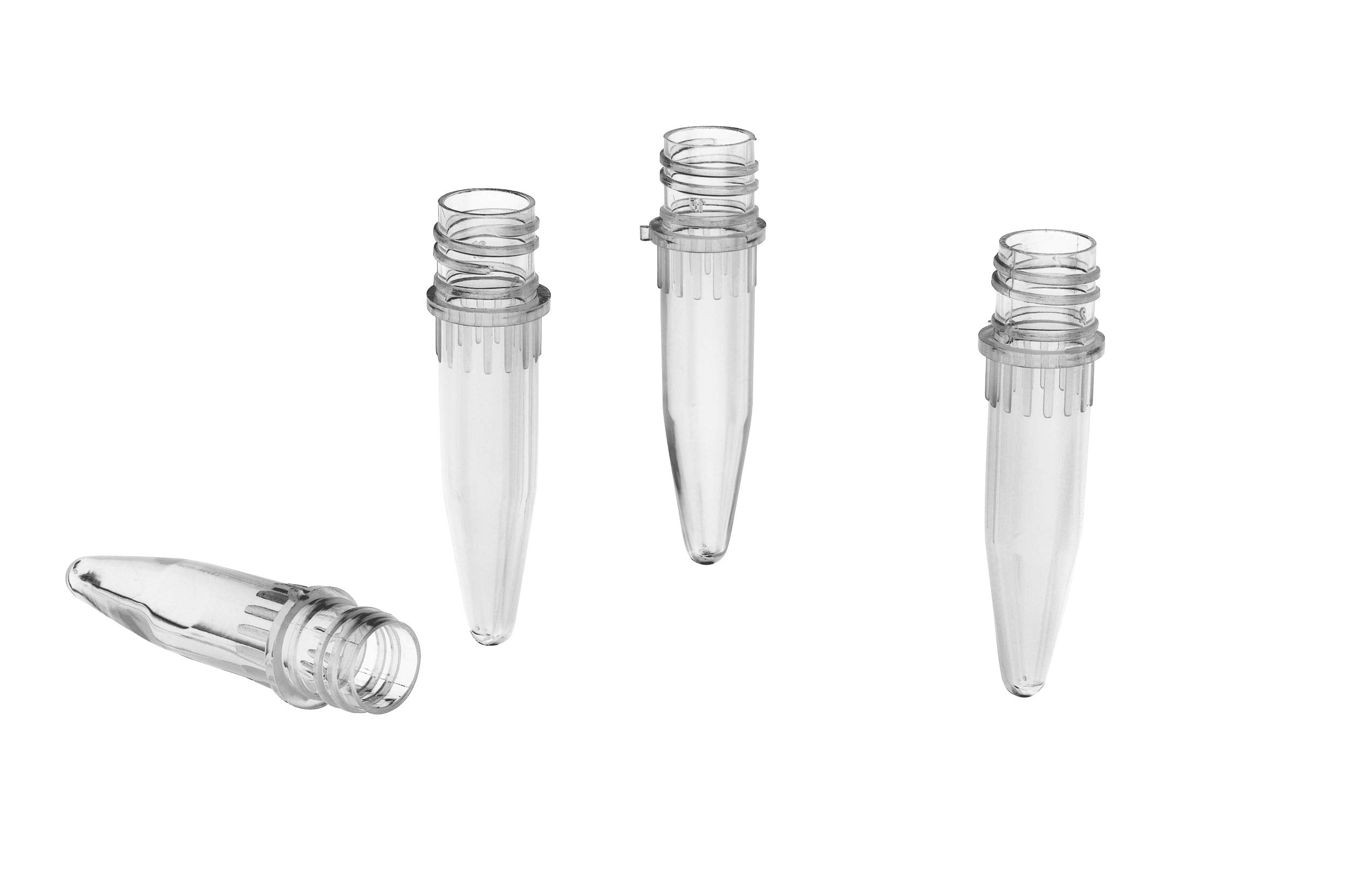 BiologixI 0.5ml Clear Sample Vials, Polypropylene Microtubes, Conical ...