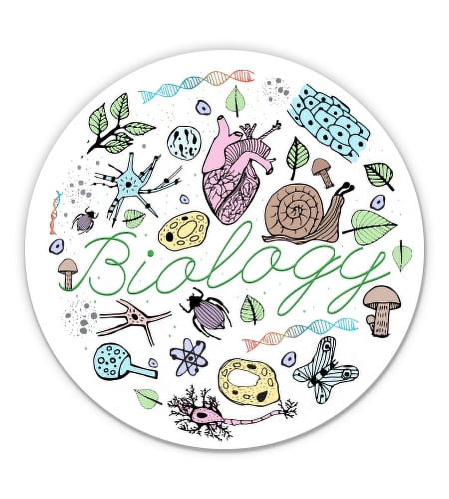 Biology - 5" Vinyl Sticker - For Car Laptop I-Pad - Waterproof Decal ...