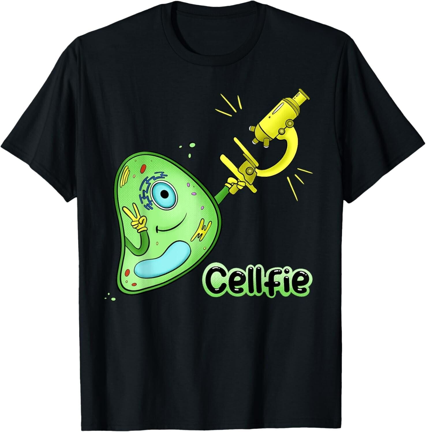 Biology Cell _ Microscope Selfie Pun T-Shirt Gift Unisex T-Shirt ...