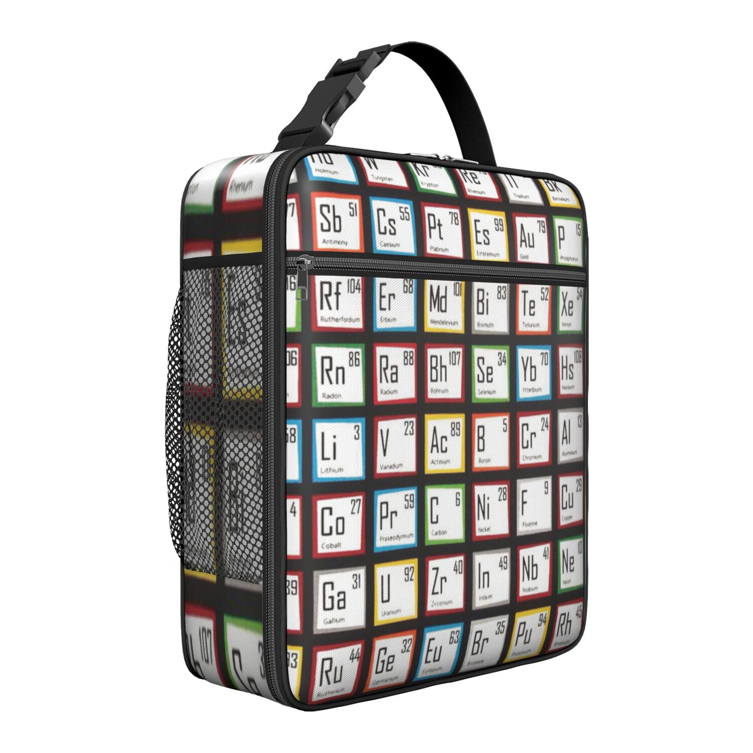 Biology Themed Insulated Lunch Bag – Scientific Formula & Lab Icon ...