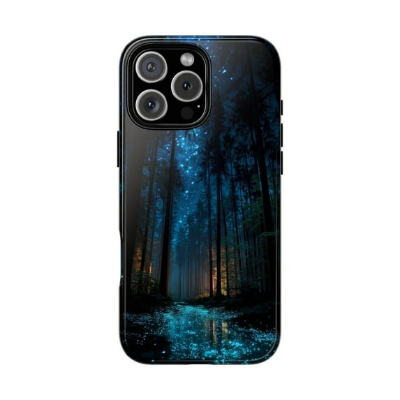 Bioluminescent Stars in a Night Forest Phone Case for iPhone 11,12,13 ...