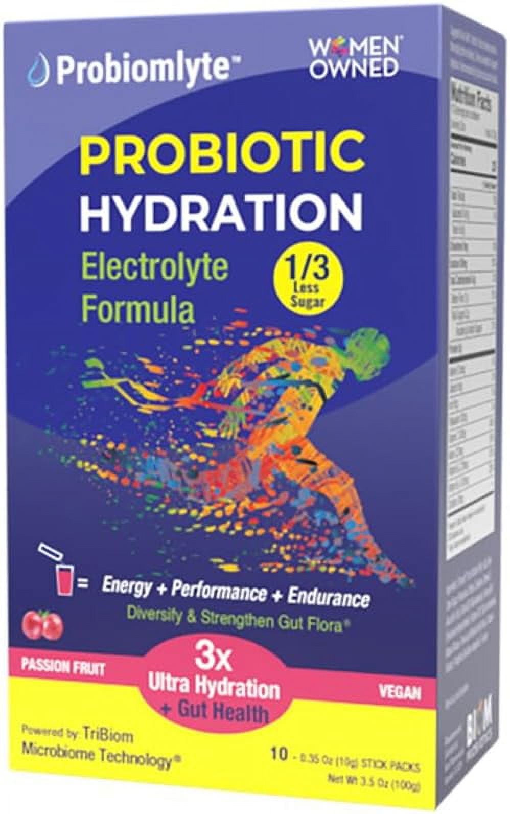 Biom Probiotics Probiomlyte Electrolyte Hydration Powder, Energy & Gut ...