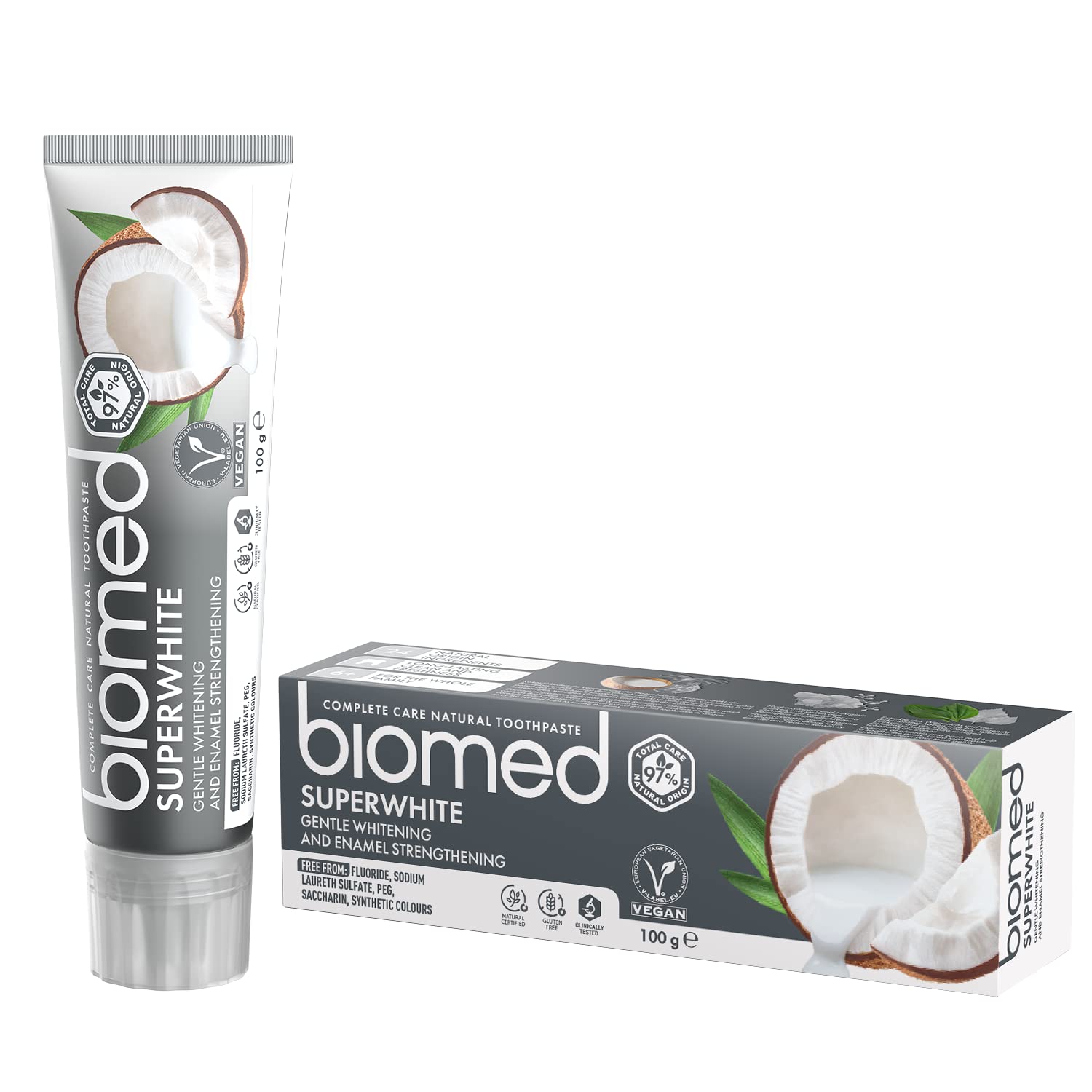 Biomed Superwhite Gentle Coconut STF9 Whitening Toothpaste 100g ...