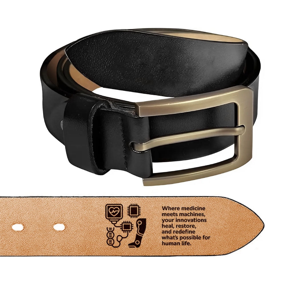Biomedical Engineer Belt Gift – Leather Belt with Engraved Quote ...