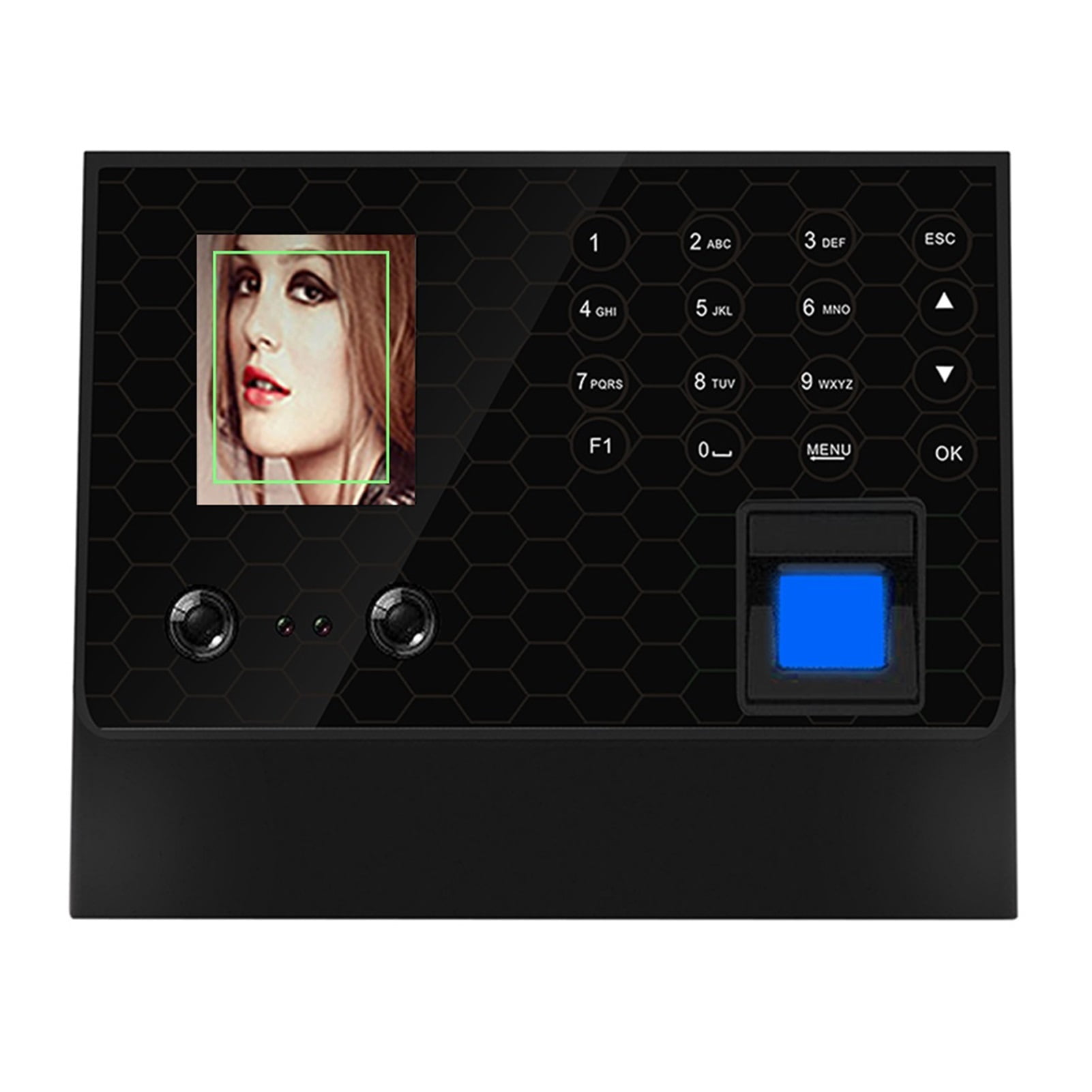 Biometric Face & Fingerprint Time Attendance System Clock Recorder TCP ...