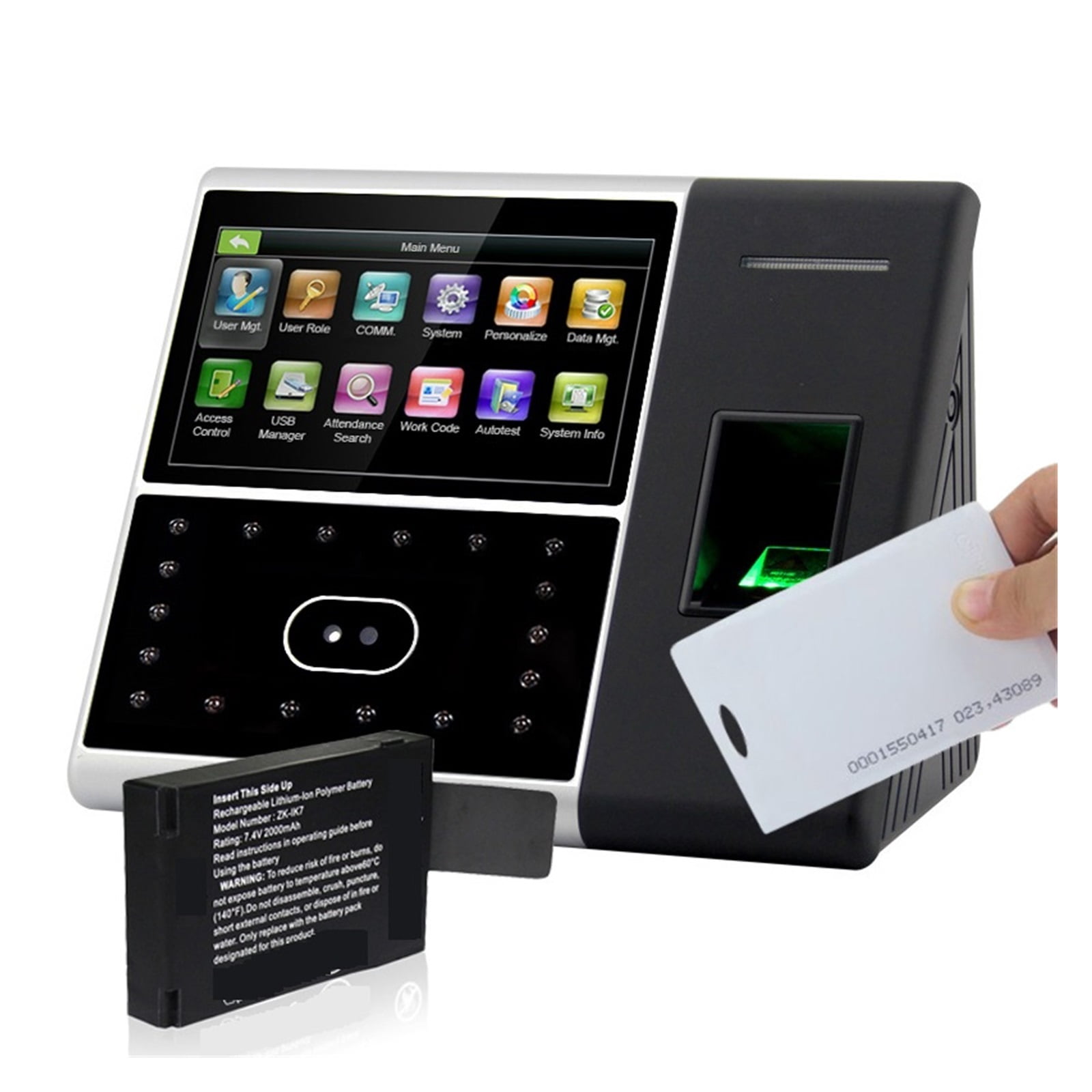 Biometric Face Time Attendance System USB Fingerprint Reader Time Clock ...