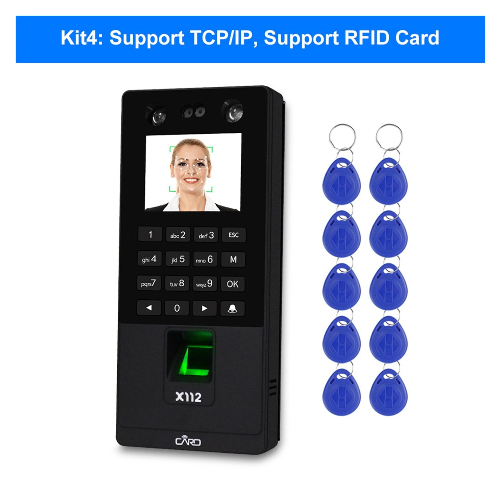 Biometric Facial Door Access Control System Software Keypad Reader ...