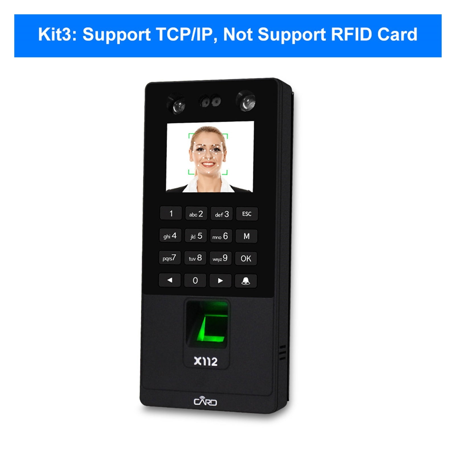 Biometric Facial Door Access Control System Software Keypad Reader ...
