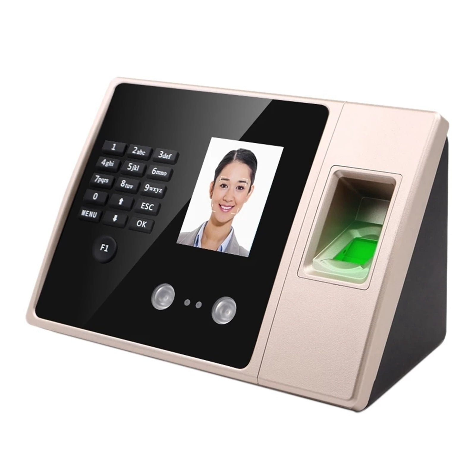 Biometric Fingerprint And Facial Recognition Time Clock Time Attendance ...