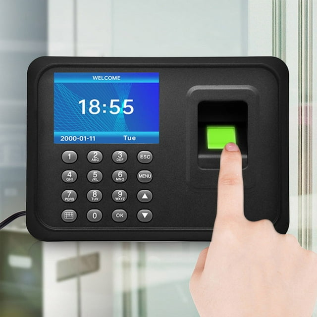 Biometric Fingerprint Attendance Machine, 4 Inch Lcd Screen, Employee Clocking in System, Office ...