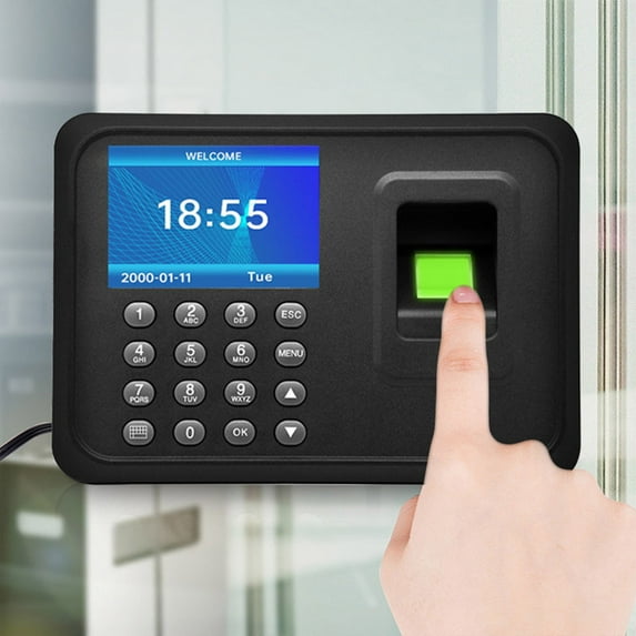 Biometric Fingerprint Attendance Machine, Employee Time Clock Device, 4 ...