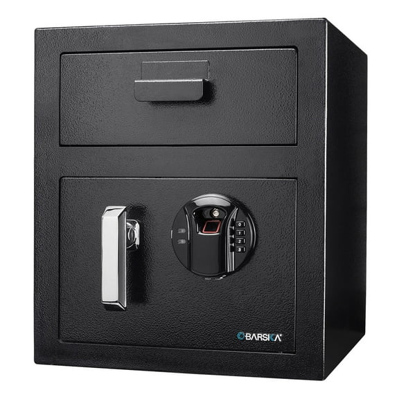 Biometric Fingerprint Digital Keypad Depository Safe Drop Slot Box 13. ...