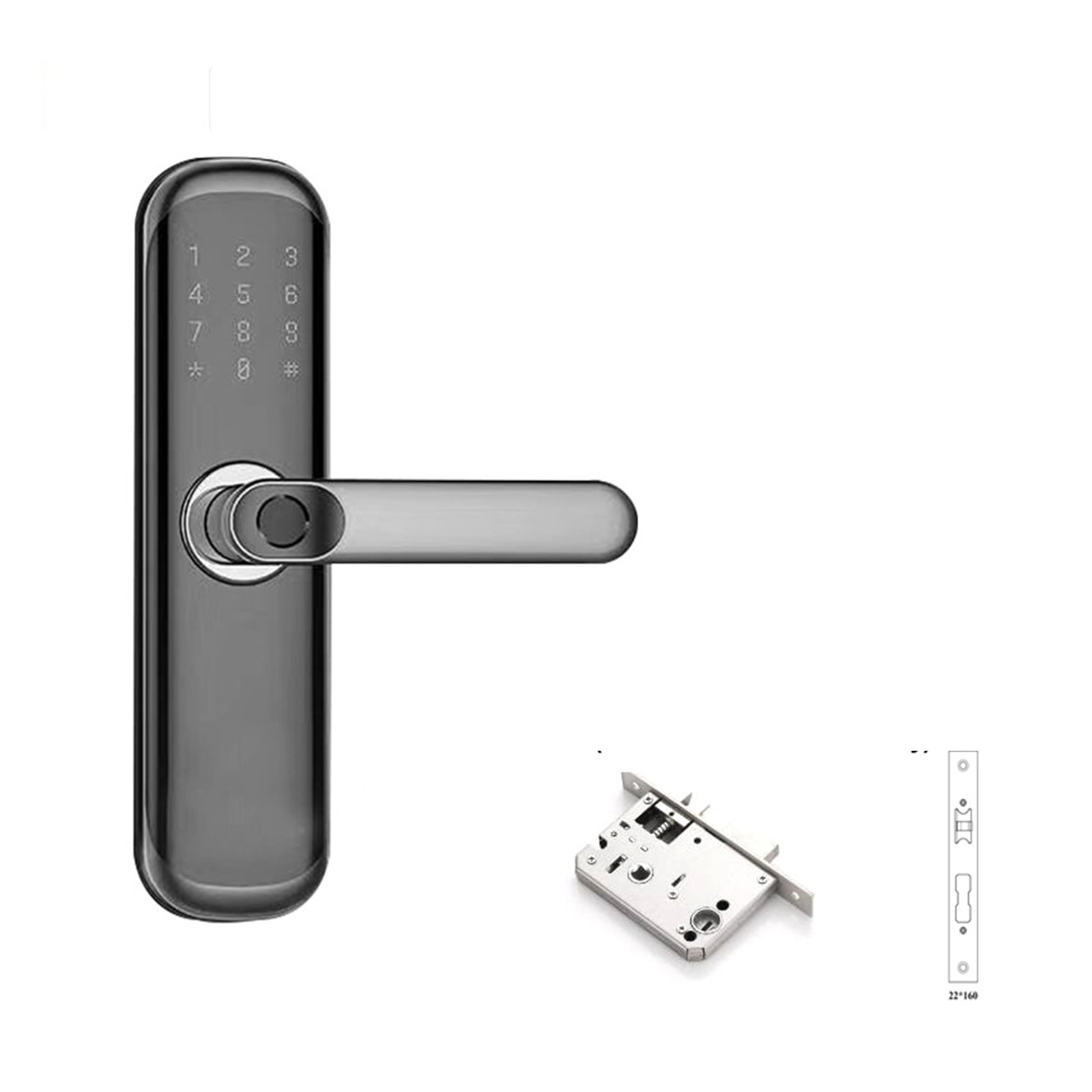 Biometric Fingerprint Digital Keypad Keyless Entry Code Smart Door Lock ...