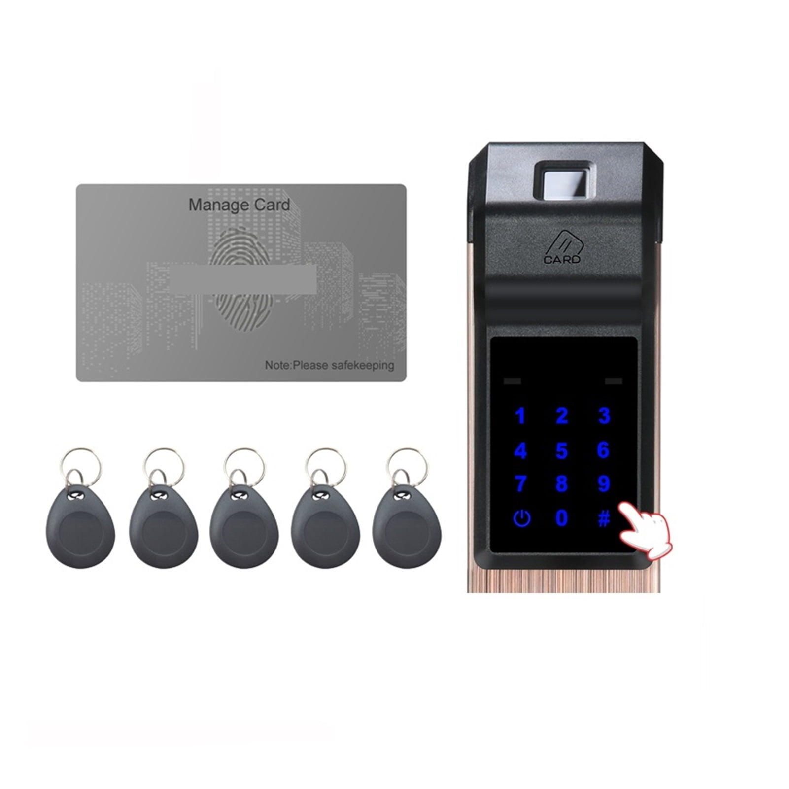 Biometric Fingerprint Digital Lock Intelligent Electronic Door Lock ...