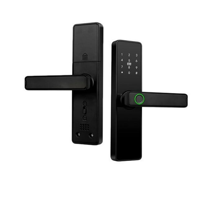 Biometric Fingerprint Door Lock Black Smart Lock App Remote Unlocking ...