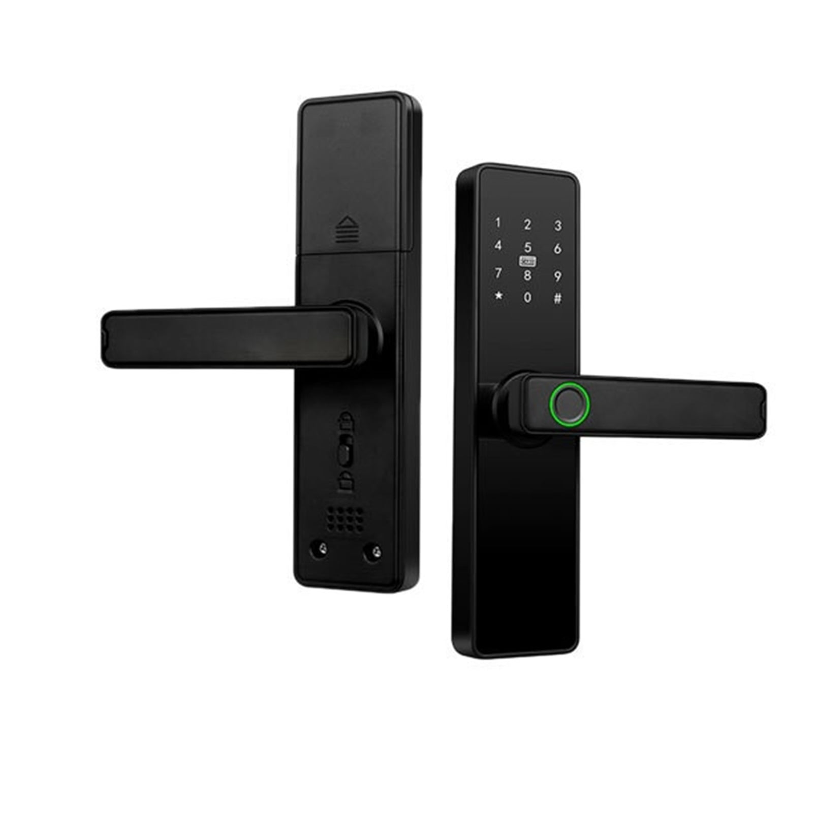 Biometric Fingerprint Door Lock Black Smart Lock App Remote Unlocking ...
