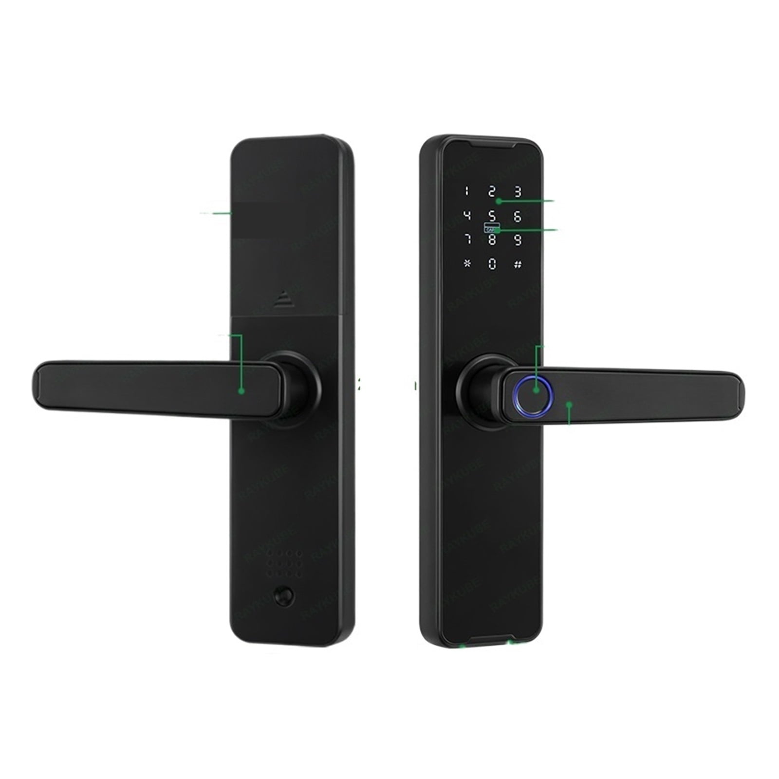 Biometric Fingerprint Door Lock K7 Pro+ Smart Lock Tuya App Remote ...