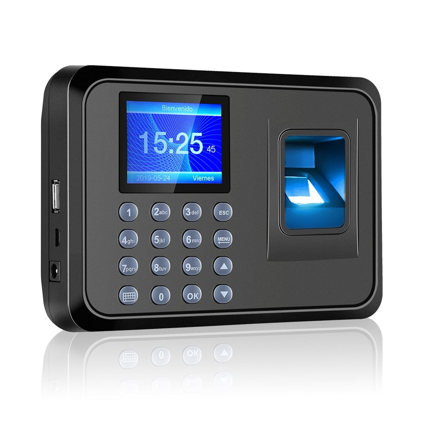 Biometric Fingerprint Password Attendance Machine Multi-language With 2.4 Inch LCD Screen ...