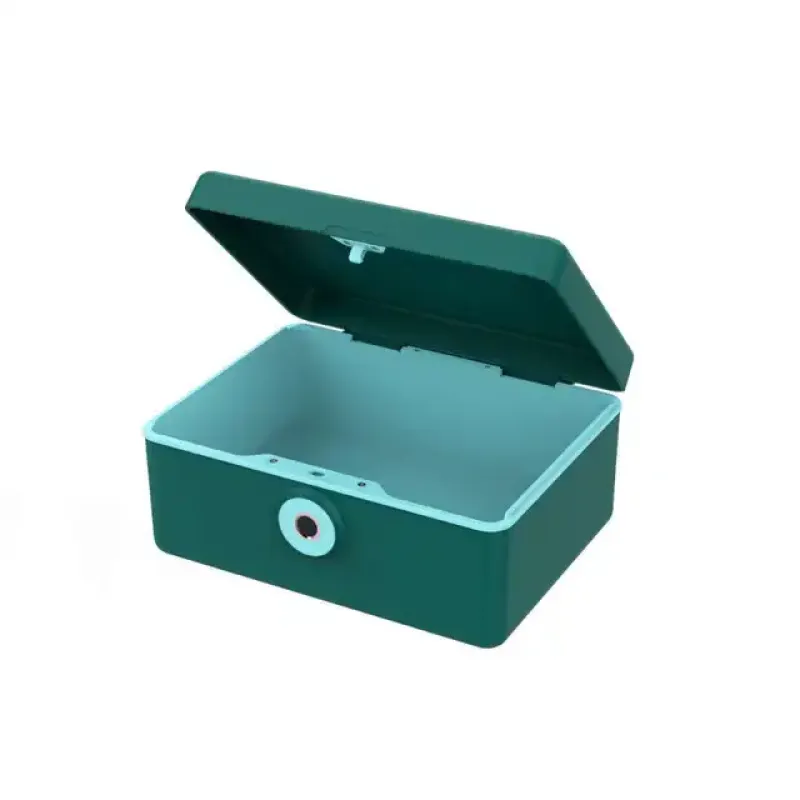 Biometric Fingerprint Safe Box Mini Safe Money Cash Jewelry Security ...