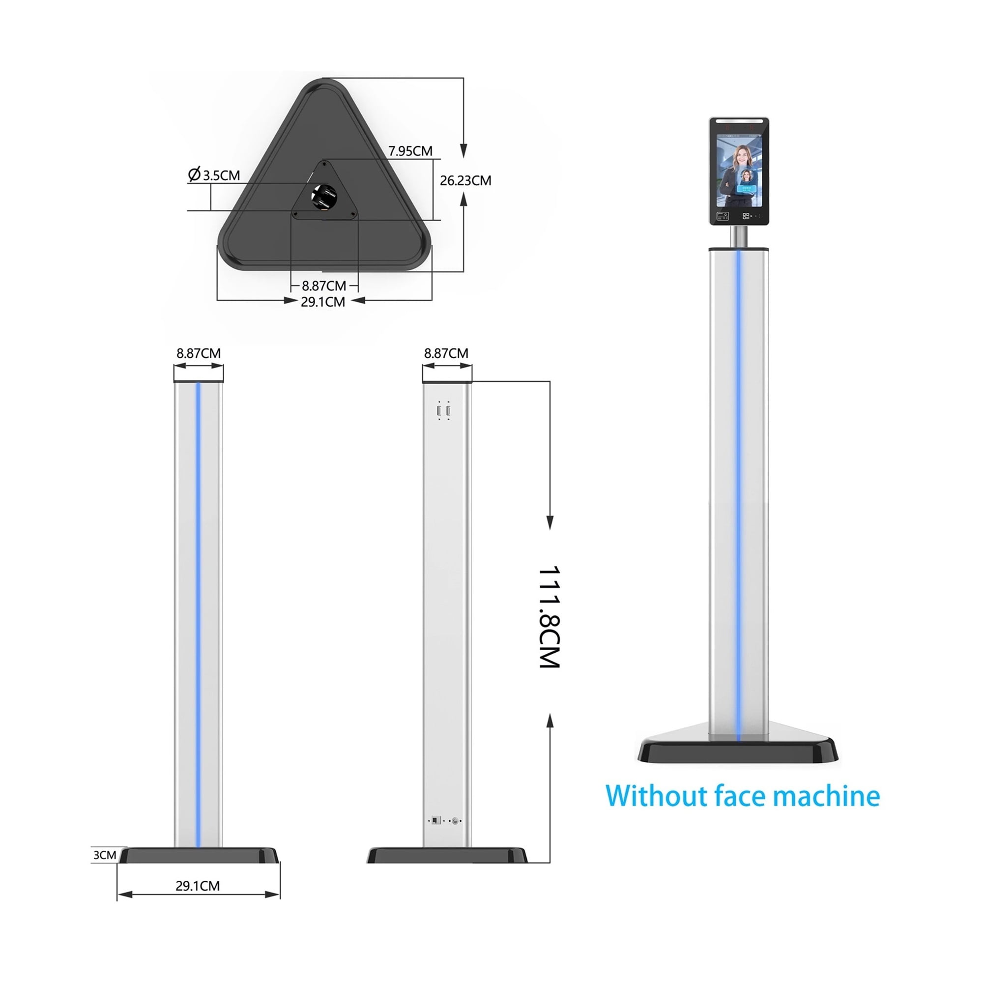 Biometric Fingerprint Time Clock, Face Recognition Attendance Machine ...