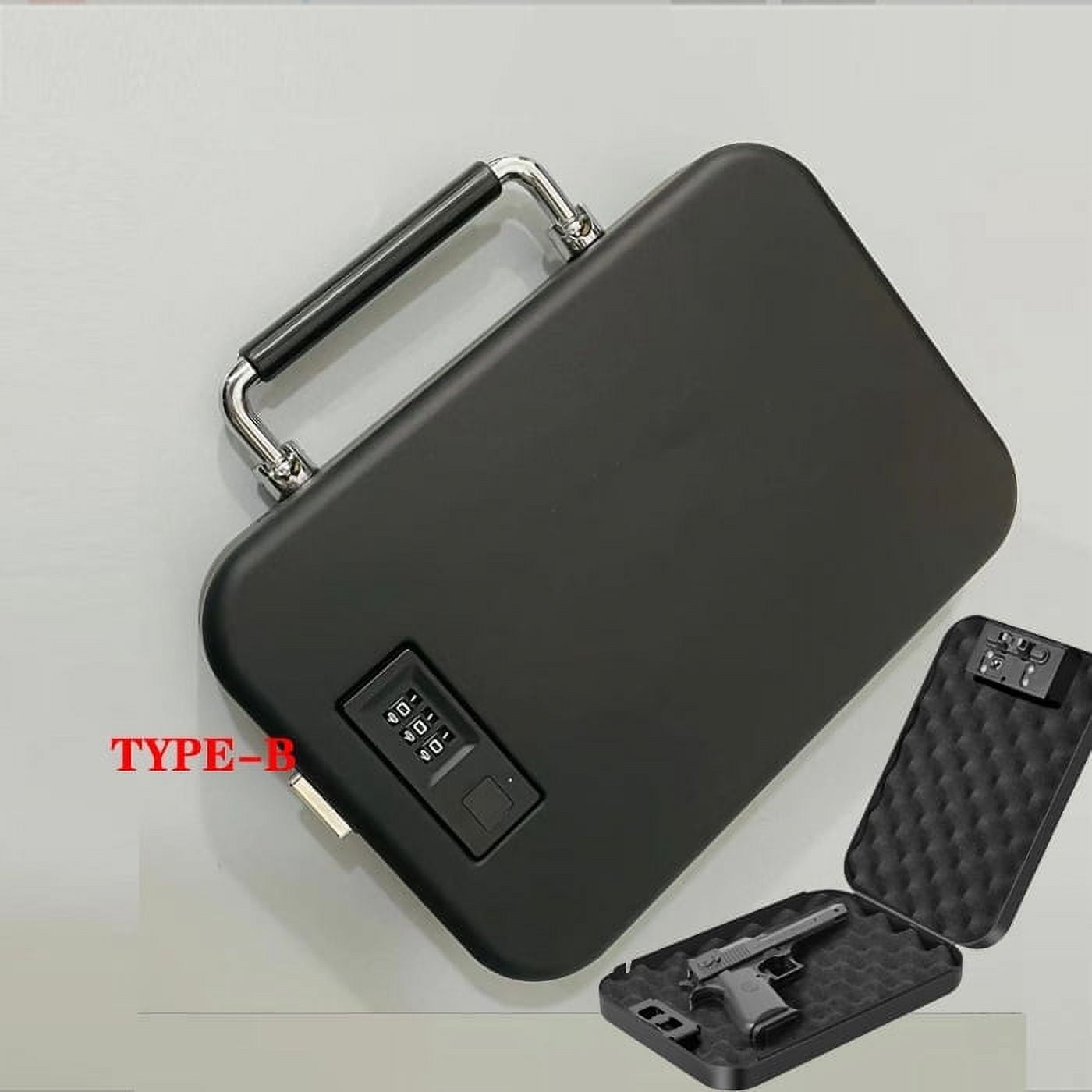 Biometric Gun Safe for Handgun Pistols, Stores 50+ Fingerprints, Quick ...