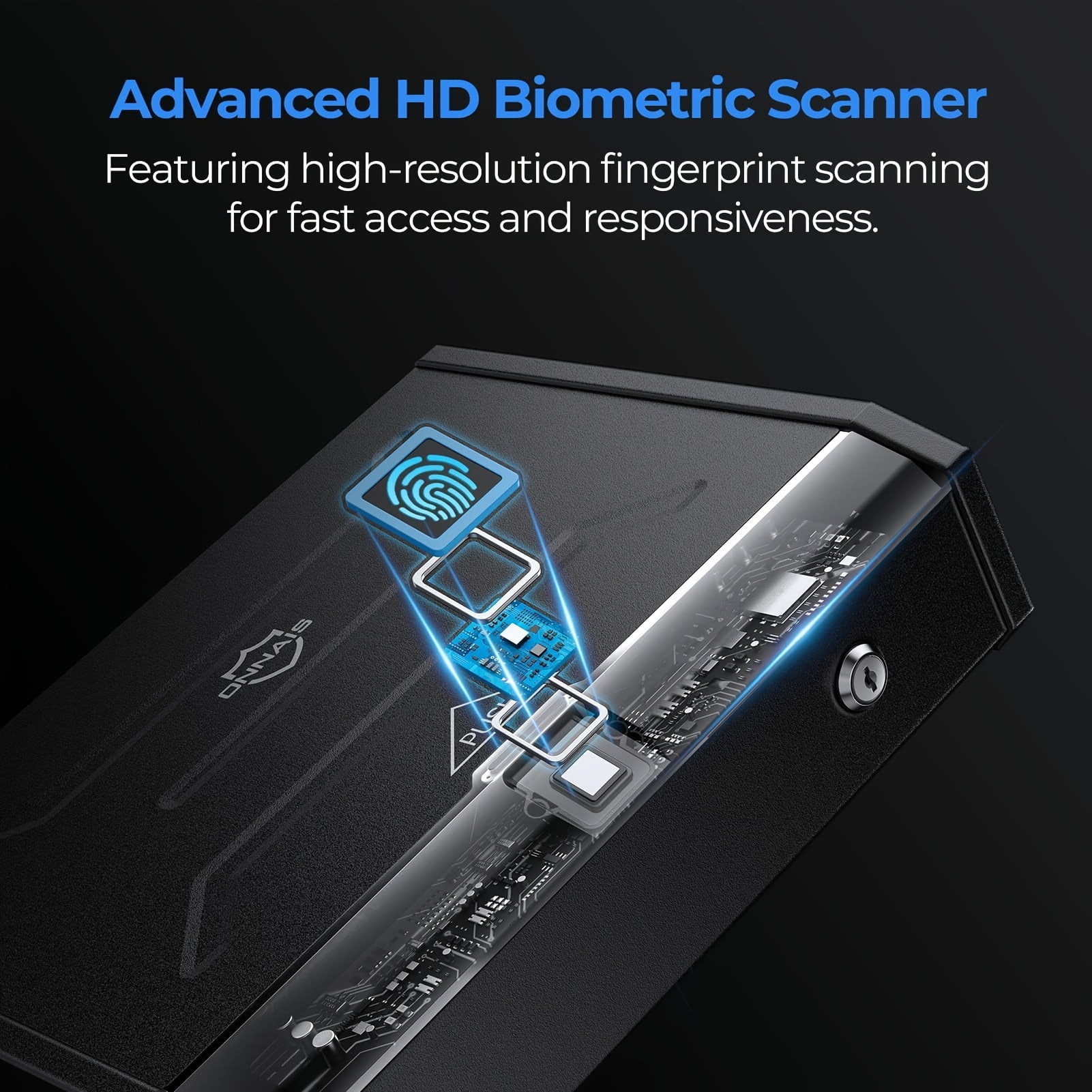 Biometric Handgun Safe – Quick Access with Fingerprint & Keypad ...
