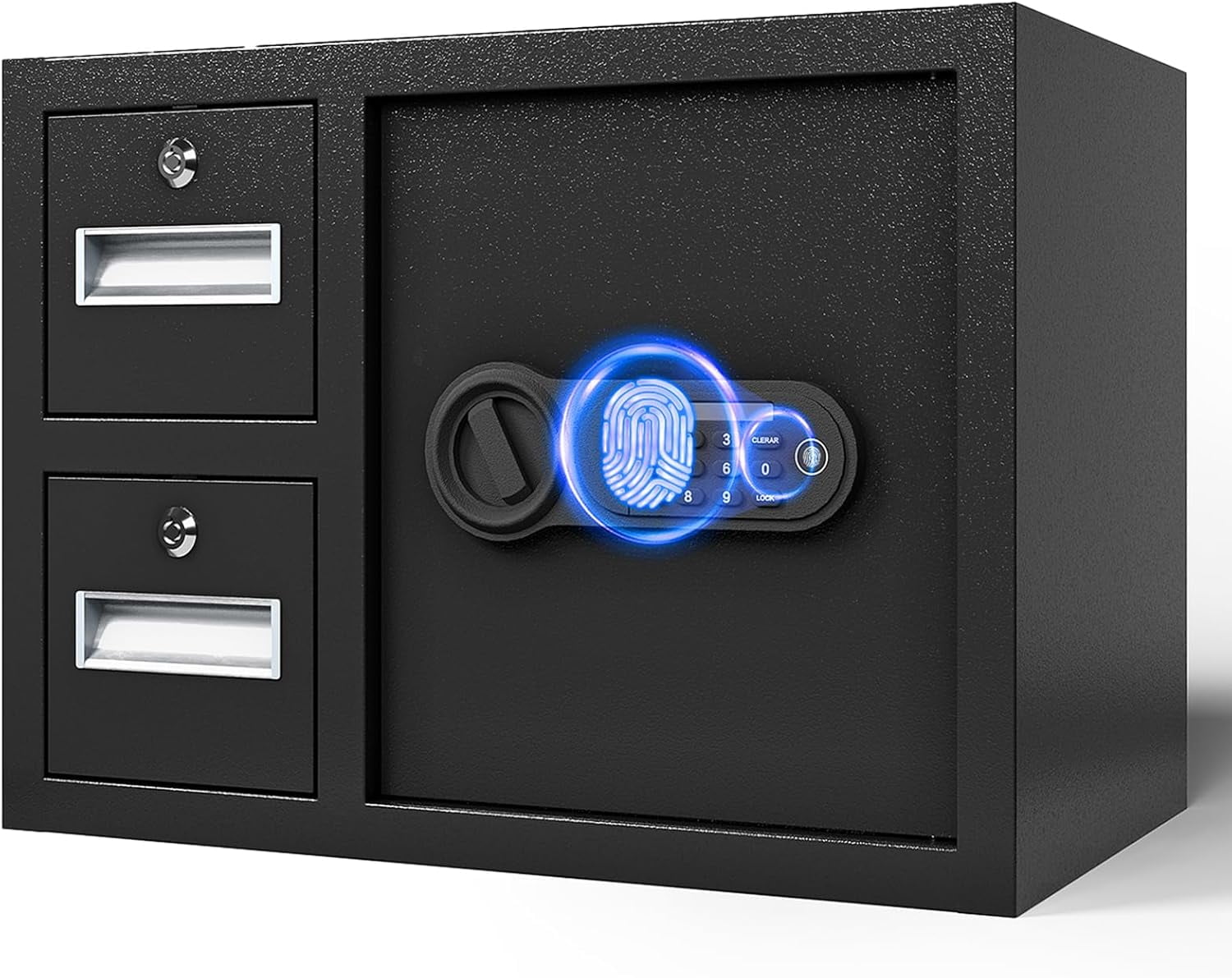 Biometric Home Safe, 1.85 Cubic Feet Multi-Function Safes,Fingerprint Gun Safe Box,Money Box for ...