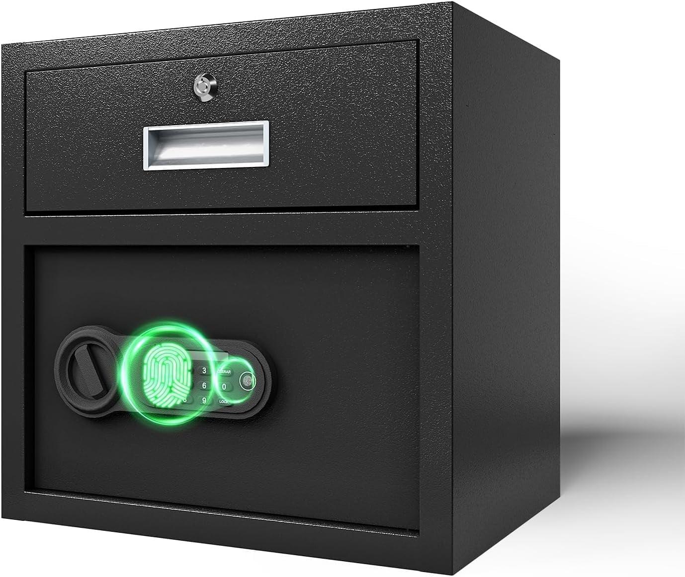 3.5 Cubic Feet Biometric Home Safe, Multi-Function Fingerprint Safe Box ...