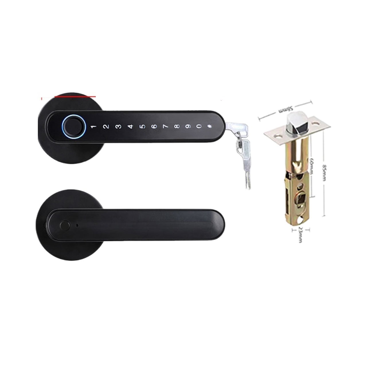 Biometric Smart Lock Fingerprint Password Electric Digital Lock Tuya ...