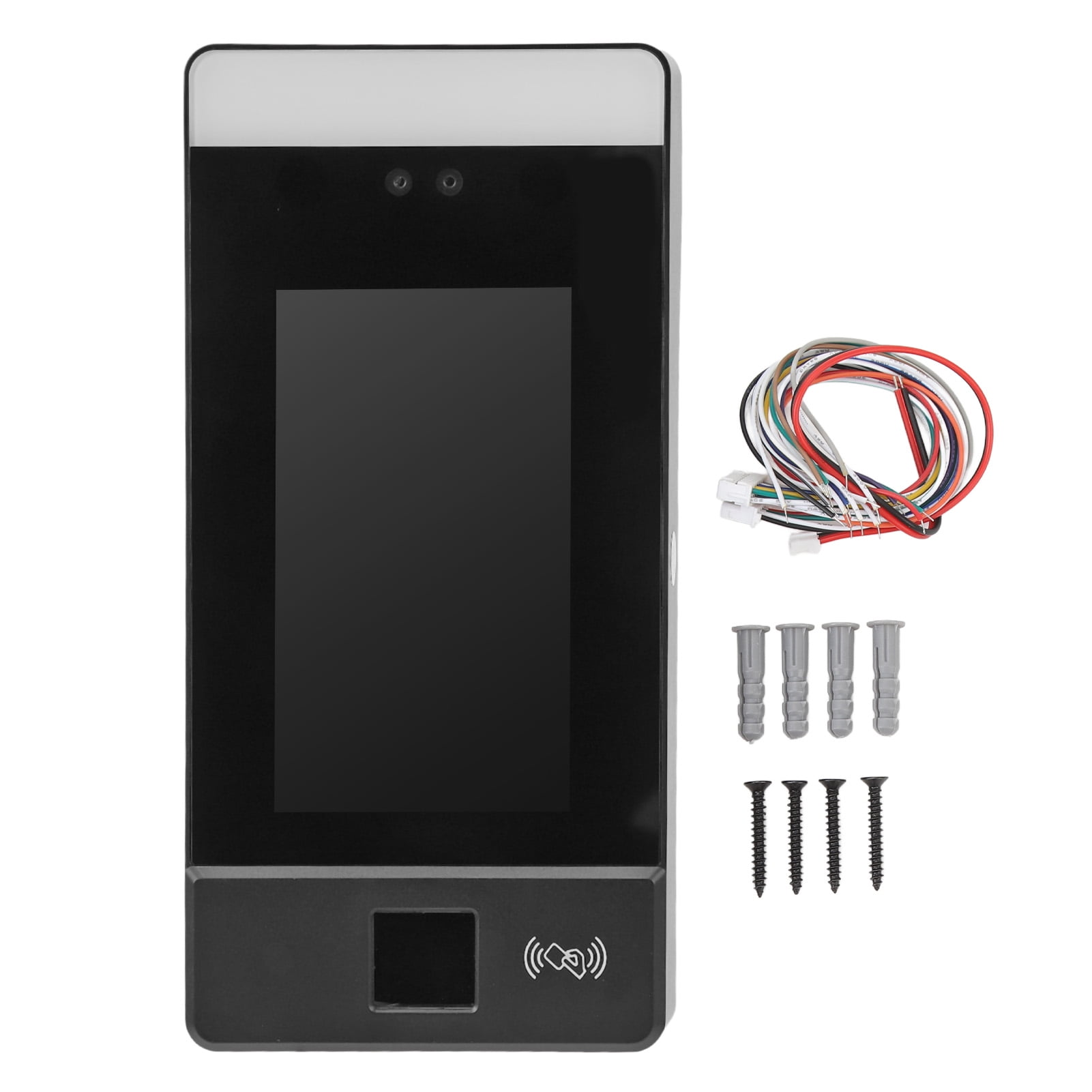 Biometric Time Clock, 4.3 Inch Face Recognition Time Attendance Machine ...