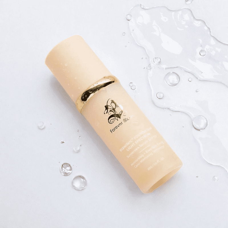Biomimic Foundation 4 in 1 - Light Spectrum, Liquid Foundation for ...