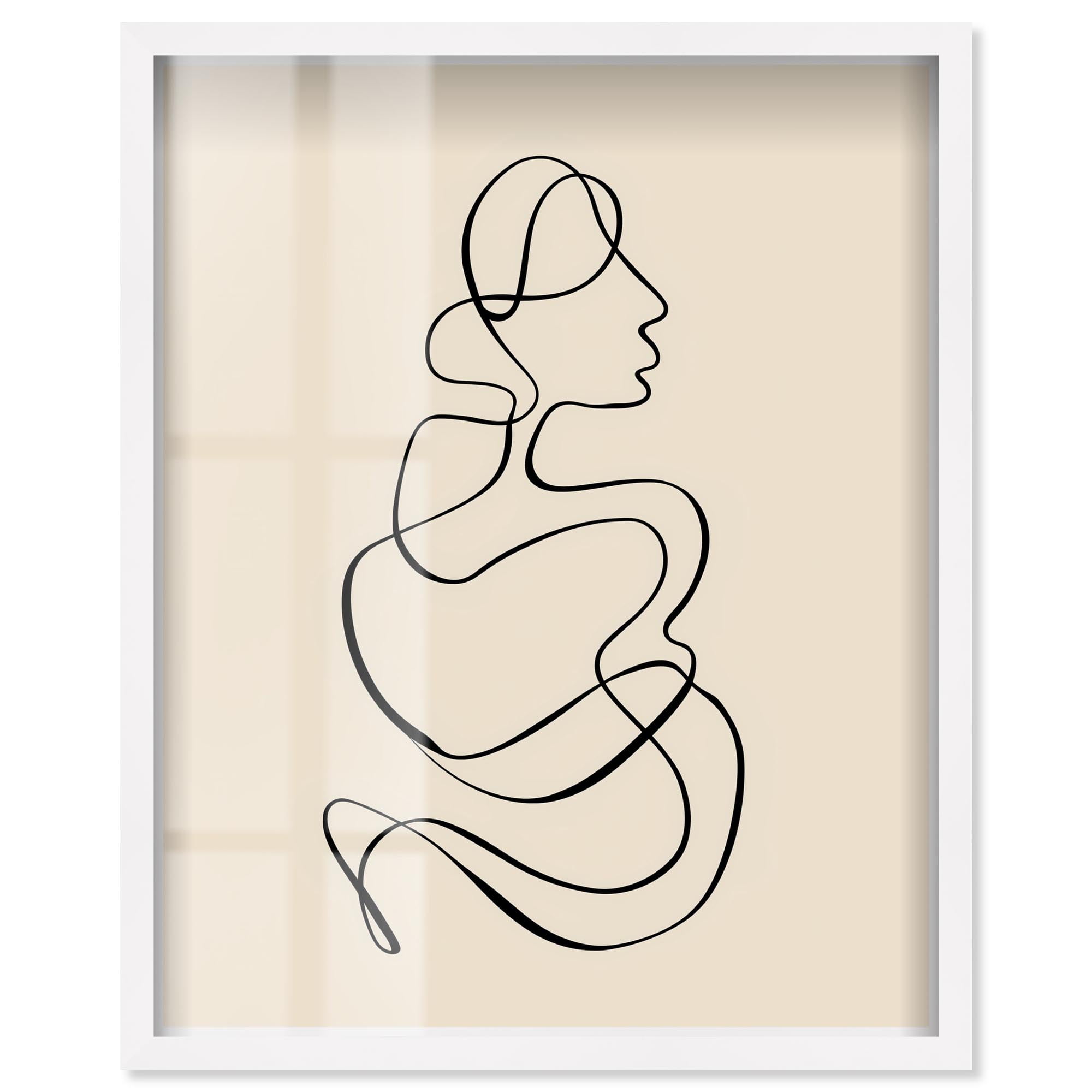 Biomorphic Rhythm II Shadowbox Print Minimalist Art by Art Remedy ...