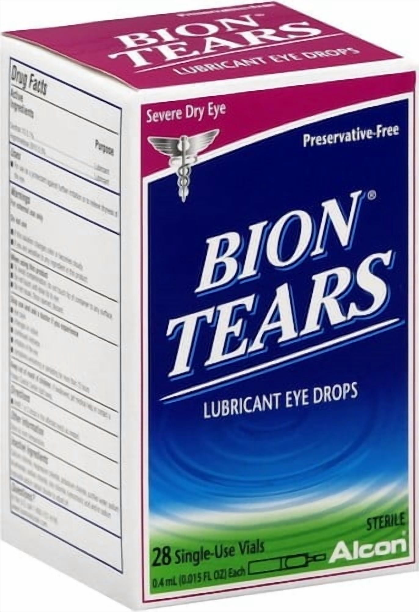 Bion Tears Lubricant Eye Drops Single-Use Vials - 28 ct HSA/FSA ...