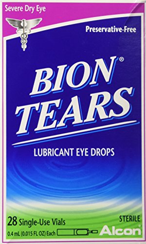 Bion Tears Non-Preserved Liquid Lubricant Eye Drops for Dry Eyes, 28 ...