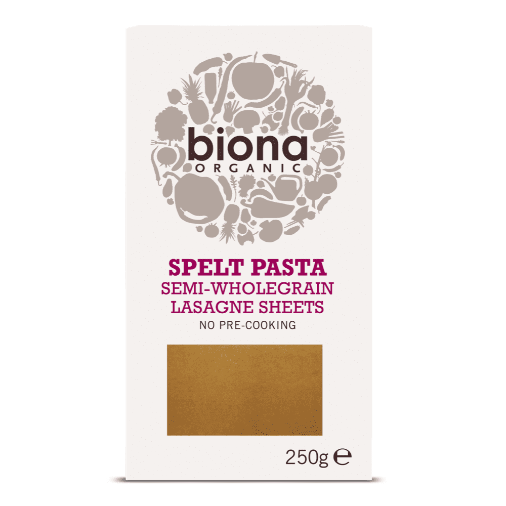 Biona Organic Non-GMO Spelt Semi-Wholegrain Lasagne Pasta 250g ...
