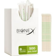 Cell-O-Core Black Unwrapped Straws, 8 Inch, Bulk Pack of 2400 for Bars ...