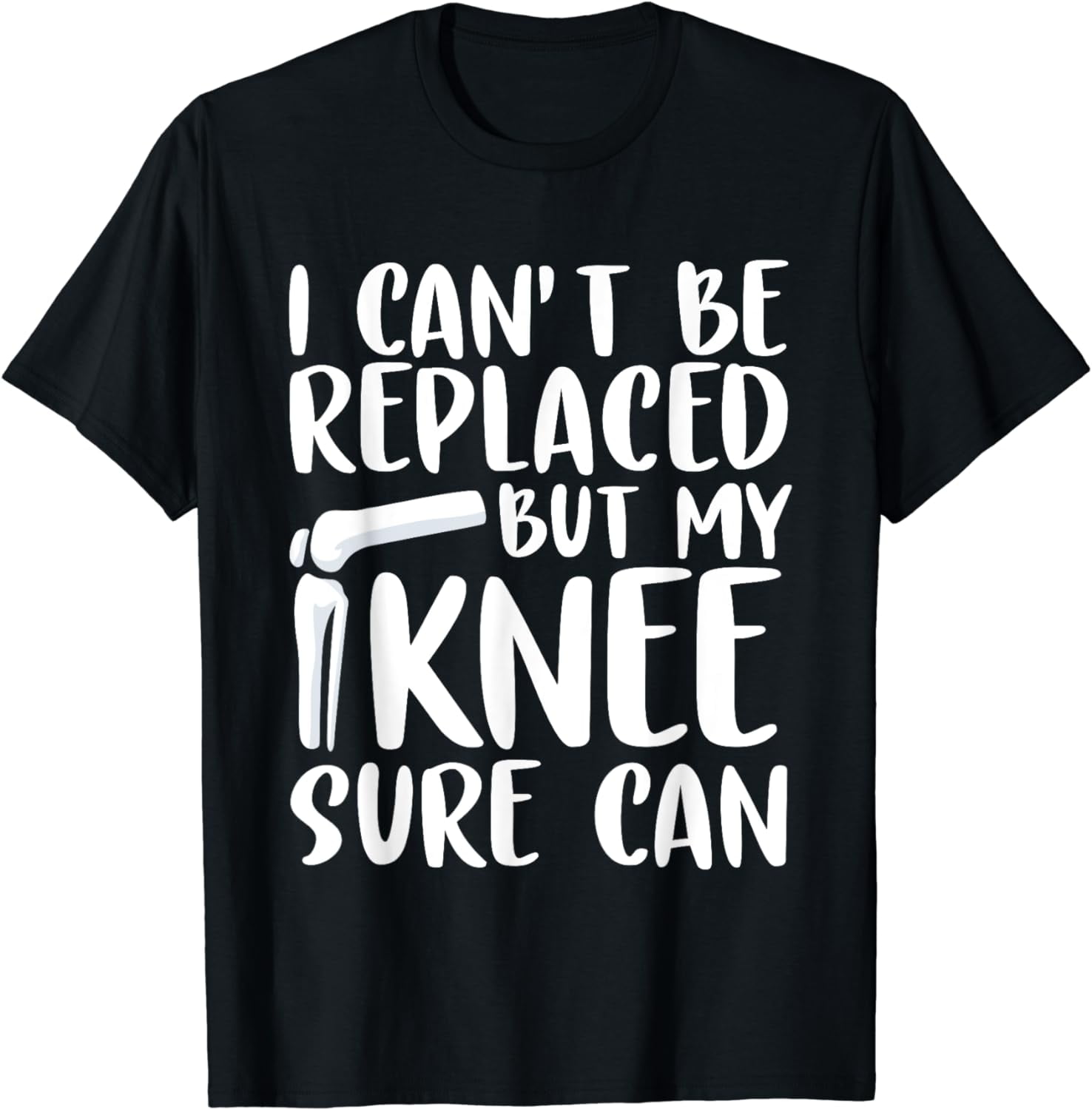 Bionic Club Custom Parts Knee Replacements Design Gag Gifts T-Shirt ...