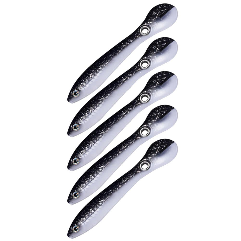 Bionic Design PVC Fishing Baits - 10cm, Assorted Colors, Pack of 5 ...