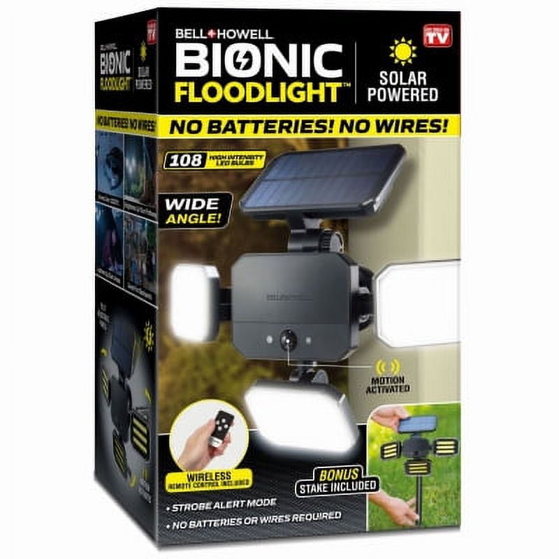 Bionic Floodlight is a solar powered motion-activated and multi-direct ...