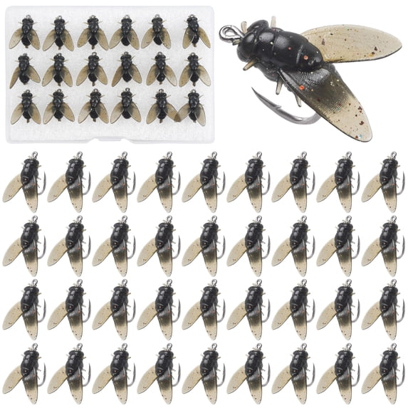 Bionic Fly Fishing Bait, 36pcs Fly Fishing Flies Lures Kit Trout Jigs ...