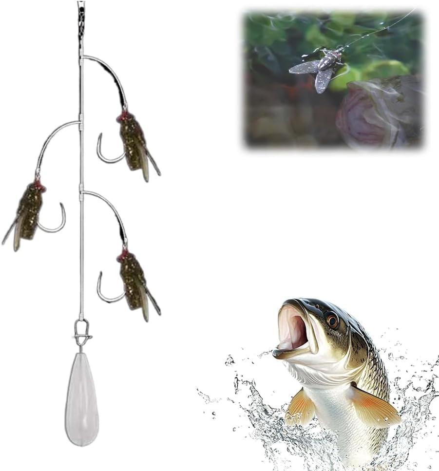 Bionic Fly Fishing Bait, Fly Hook Soft Bait Add Fish Attractant Fishing ...