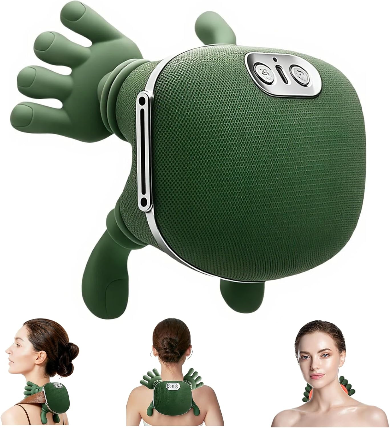 Bionic Heated Massager, Portable Shiatsu Neck and Back Massager ...